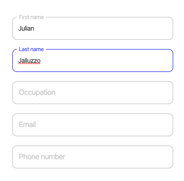 Animated Inset Label Inputs | Free Webflow Component